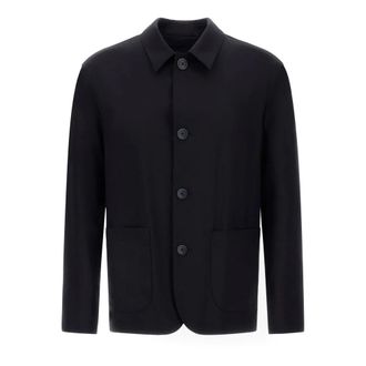 Herno Blazer Light Stretch Wooly - - Jackets - Herren - Blau - L