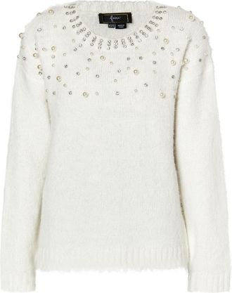 Faina Strickpullover Damen weiss