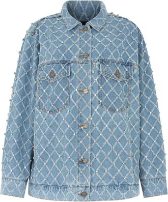 Pinko Pinko, Femme, Vestes, Bleu, Taille: 36 FR Denim Jacket