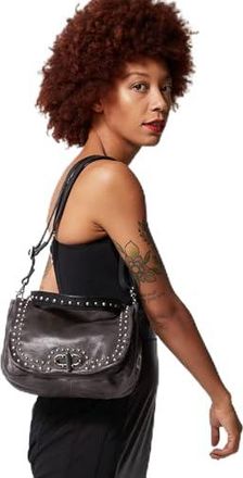 A.S.98 ERN Sac en cuir pour femme SMOKE Taglia unica