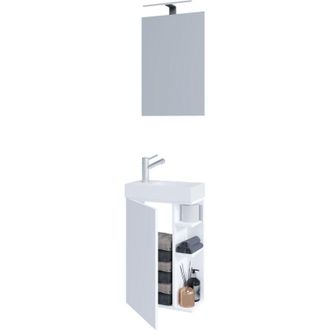 ebuy24 Ebuy24 - LumiaS Badm&ouml;belset wei&szlig;