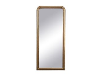 Vente-Unique Spiegel im Vintage-Stil aus Paulownia-Holz - B 80 x H 180 cm - Goldfarben mit Messingoptik- Heloise