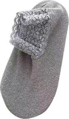 Generic Chaussettes Femme Chaussettes Chaudes Femme Chaussettes Thermiques Femme De Classique Basses Dentelle &Eacute;paisses Semelle Silicone Antid&eacute;rapante Amples E