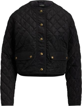 Ralph Lauren Cenway Short Quilted Jacket - Femme - Vestes - Noir - Taille: 44 FR