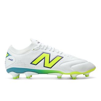 New Balance Unisex 442 Elite Knit FG V3 in Wei&szlig;/Gr&uuml;n, Synthetik, Gr&ouml;&szlig;e 42.5