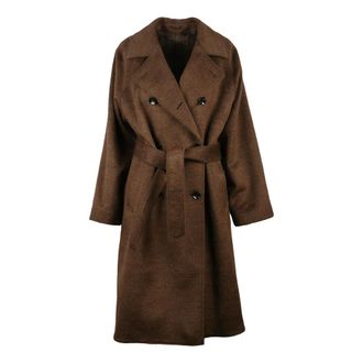 L.B.M. 1911 L.b.m. 1911, Femme, Manteaux, Brun, Taille: 42 FR Cappotto Doppiopetto