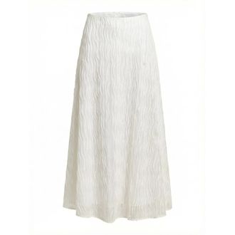 PESERICO Femme, Jupes, Blanc, Taille: 34 FR Maxi Skirt