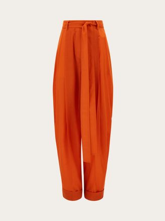 Ferragamo Damen Barrel-Hose Braun
