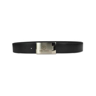 Carlo Colucci Sportiver G&uuml;rtel mit Rillenpr&auml;gung - - Accessories - Herren - Schwarzk - 95 CM