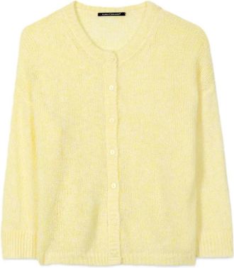 Luisa Cerano Femme, Pulls, Jaune, Taille: 42 FR Strickjacke