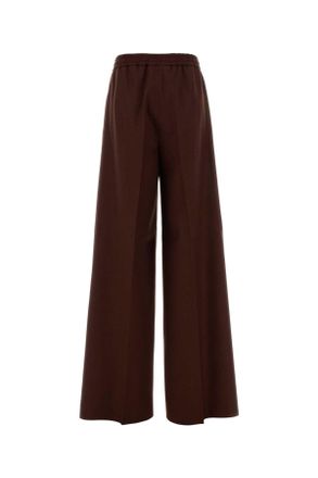 Max Mara Virgin Wool Trousers - Brown