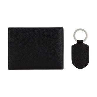 Emporio Armani Homme, Accessoires, Noir, Taille: ONE Size Coffret Cadeau Portefeuille & Porte-cl&eacute;s