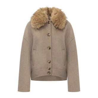 Ava Adore Kurze Jacke - - Jackets - Damen - Beige - 2XS