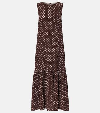 Asceno Midikleid aus Seide