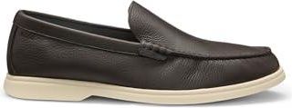 BOSS Hommes Sienne Mocc Mocassins en Cuir foulonn&eacute; avec Logo