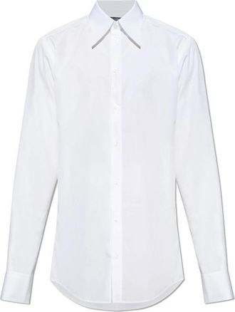Dolce & Gabbana Baumwollhemd - - Shirts - Herren - Wei&szlig; - XL