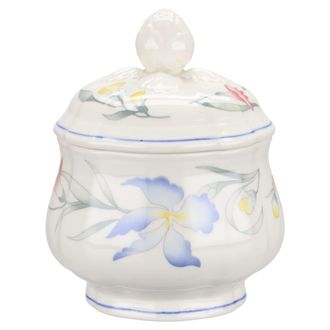 Villeroy & Boch Zuckerdose Riviera, Blumig, Porzellan, Keramisch, Zuckerdose, 11,5 cm