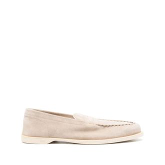 John Lobb Neutrale Wildleder Pace Schuhe - - Shoes - Herren - Beige - 42 1/2 EU
