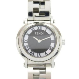 Fendi Montre Pre-owned en acier inoxydable - Femme - Pre-owned - Gris - Taille: ONE Size