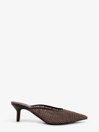 Brunello Cucinelli Leather sandals with Monili detail - BRUNELLO CUCINELLI - gender_Woman