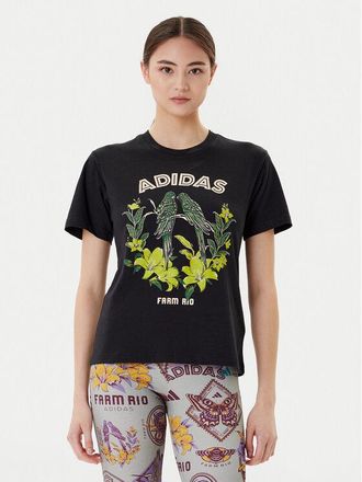 adidas T-Shirt FARM Graphic JV8609 Schwarz Regular Fit