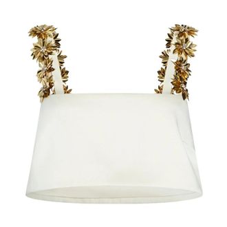 Retrof&ecirc;te Femme, Tops, Blanc, Taille: 38 FR Sinead Floral Embellished Top