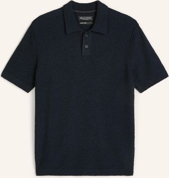 Marc O'Polo Marc Opolo Boucl&eacute;-Poloshirt blau