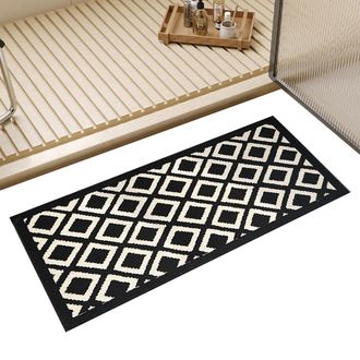 Generic K&uuml;chenteppich, rutschfest, kariert, K&uuml;chenteppiche, wasserdichte Matten, waschbar, f&uuml;r zu Hause