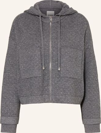Sandro Sandro Strickjacke Mit Schmucksteinen grau