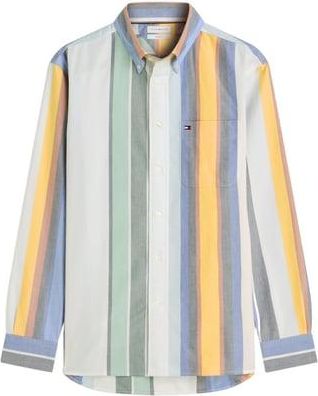 Tommy Hilfiger Chemise ray&eacute;e &agrave; col am&eacute;ricain en coton