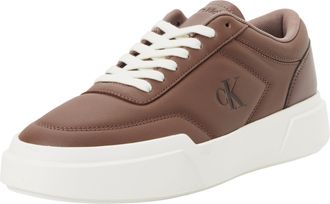 Calvin Klein Damen Chunky Cupsole Laceup OXF LTH Yw0Yw02032 Low Top, Purple (Muddy Brown/Crystal Gray/Gum), 40 EU