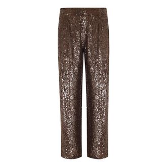 P.A.R.O.S.H. Full Sequins Hosen - - Trousers - Damen - Braun - XS