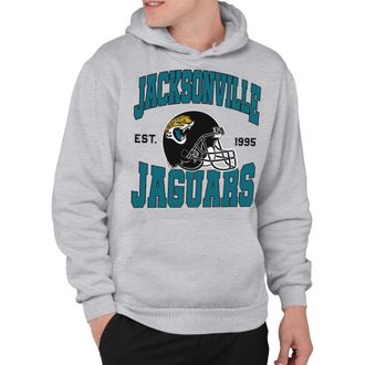 Junk Food NFL - Jacksonville Jaguars - Team Helmet - Unisex Adult Pullover Fleece Hoodie for Men and Women - Size Medium