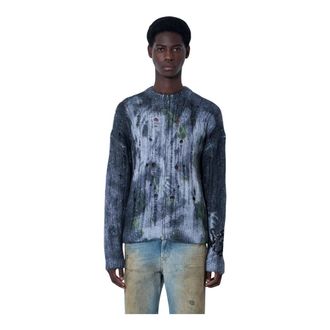 Acne Studios Homme, Pulls, Multicolore, Taille: S Pull à fermeture éclair usé