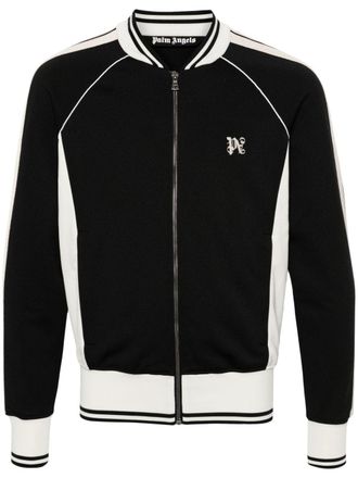Palm Angels veste bomber à logo brodé - Noir