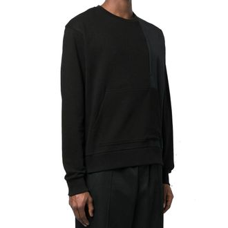 Herno Mens Black Cotton Sweatshirt Clothing