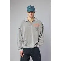 Paly Hollywood Sorry bout That 1/4 Zip Crewneck