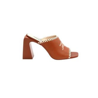 Karl Lagerfeld Astra Nova Whipstitch Slide - - Shoes - Damen - Braun - 36 EU