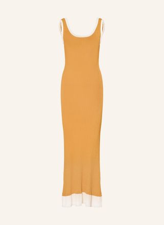 Claudie Pierlot Claudie Pierlot Strickkleid Mit Volants orange