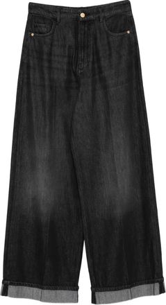 Max Mara Lusso cuffed jeans - Schwarz