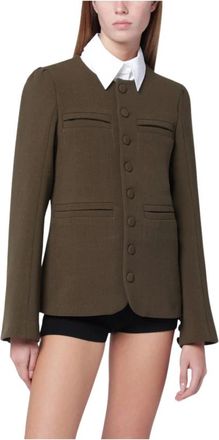 Namacheko Femme, Vestes, Vert, Taille: 32 FR Veste Boutonn&eacute;e Crois&eacute;e