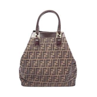 Fendi Pre-owned Sac cabas en toile et cuir Zucca - Femme - Pre-owned - Brun - Taille: ONE Size