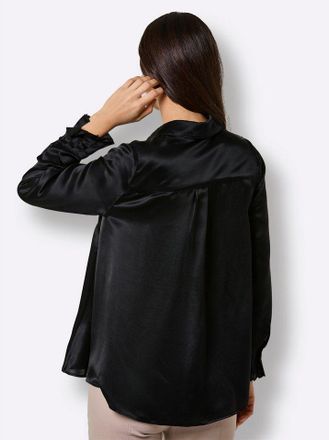 Cr&eacute;ation L Klassische Bluse Seiden-Viskose-Bluse Langarm