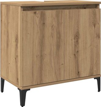 Generic Waschbeckenunterschrank Mit Viel Stauraum, Waschtischunterschrank, Unterschrank F&uuml;r Waschbecken, Badezimmer Unterschrank, Schwarz,58x33x60 cm, Holzwer