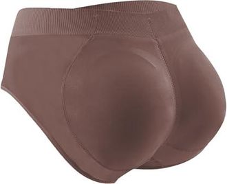 Generic Sous-v&ecirc;tement pour femme - Couleur unie - Amovible - P&ecirc;che - Sous-v&ecirc;tements pour homme, marron, XXL
