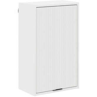 vidaXL Badezimmerschrank Wei&szlig; 39 x 23,5 x 65 cm Holzwerkstoff & Metall vidaXL