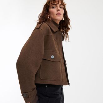 La Redoute Collections Blouson Court Fermeture Zipp&eacute;e Mi-saison