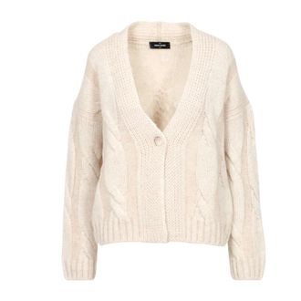 Gran Sasso Alpaca Cashmere V-Neck Sweater - - Knitwear - Damen - Beige - S