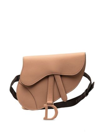 Dior sac banane Ultra Matte Saddle pre-owned (2019) - Rose