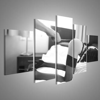 Islandburner Bild auf Leinwand Reizvolle Frau Mit Peitsche BDSM Bilder Wandbilder Poster